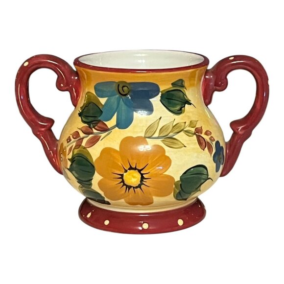 Oneida | Dining | Oneida Kitchen Sunset Bouquet Sugar Bowl Hand Painted ...
